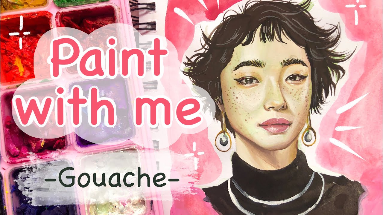 TRYING to paint realism with gouache - jelly gouache - YouTube