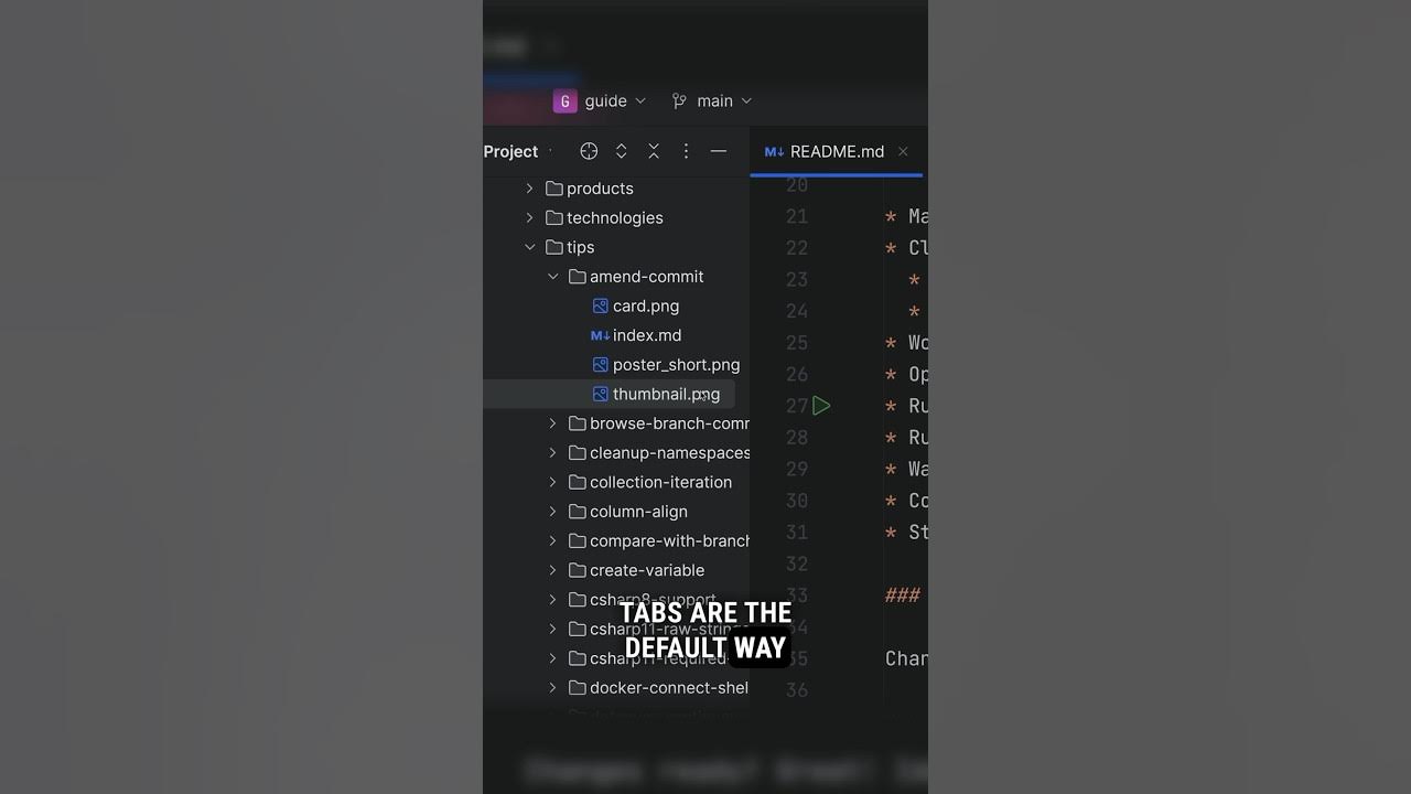 Have you tried using tabs? 👀#programmingtips #codingtips #jetbrains #productivity #coding - YouTube