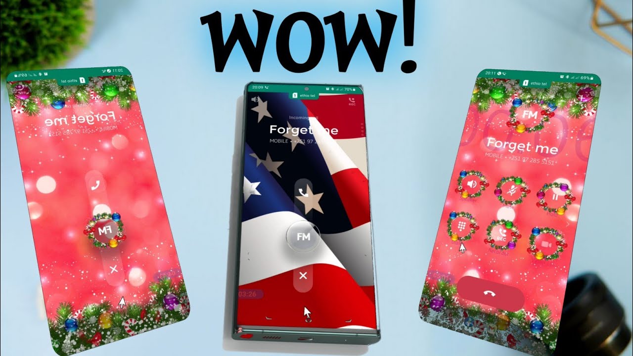 Wow! Amazing call screen dailer for samsung one ui - YouTube