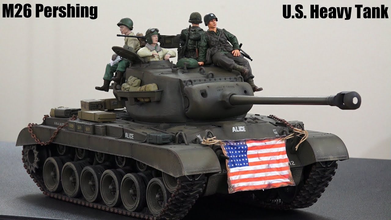 RC TOYS: RC Tank M26 U.S. Pershing Test Drive + Hulyan's Dad Motorcycle ...