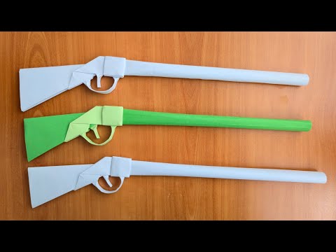 Origami Silah Yapımı | Kağıttan Gerçekçi Tüfek Modeli