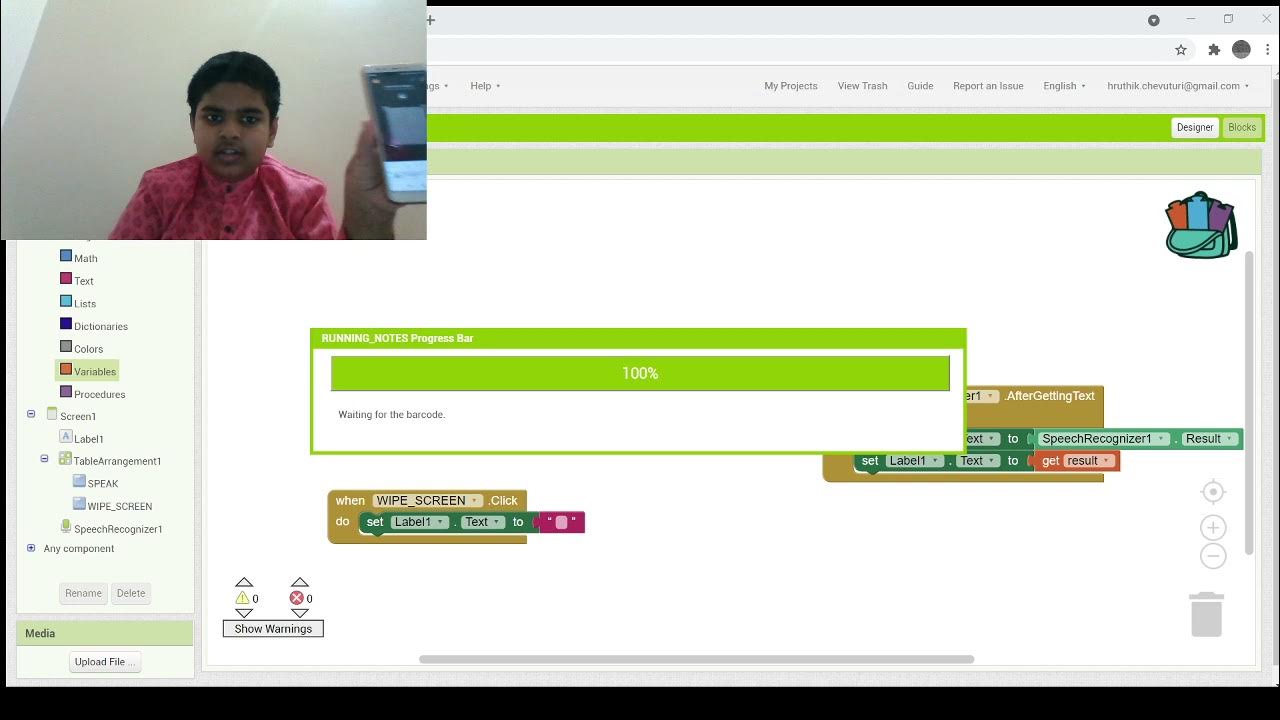 running notes in code2play - YouTube