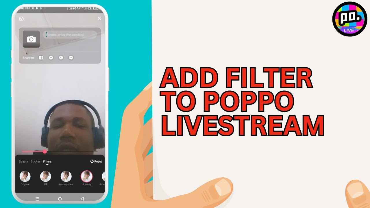 How To Add Filter To Poppo Livestream YouTube How To Add Filter To Poppo Livestream YouTube