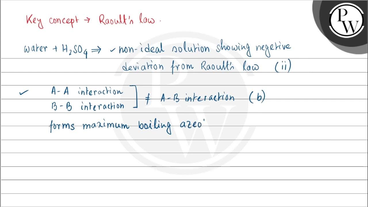 Let us consider a binary solution of two volatile liquids 'A' and '... - YouTube