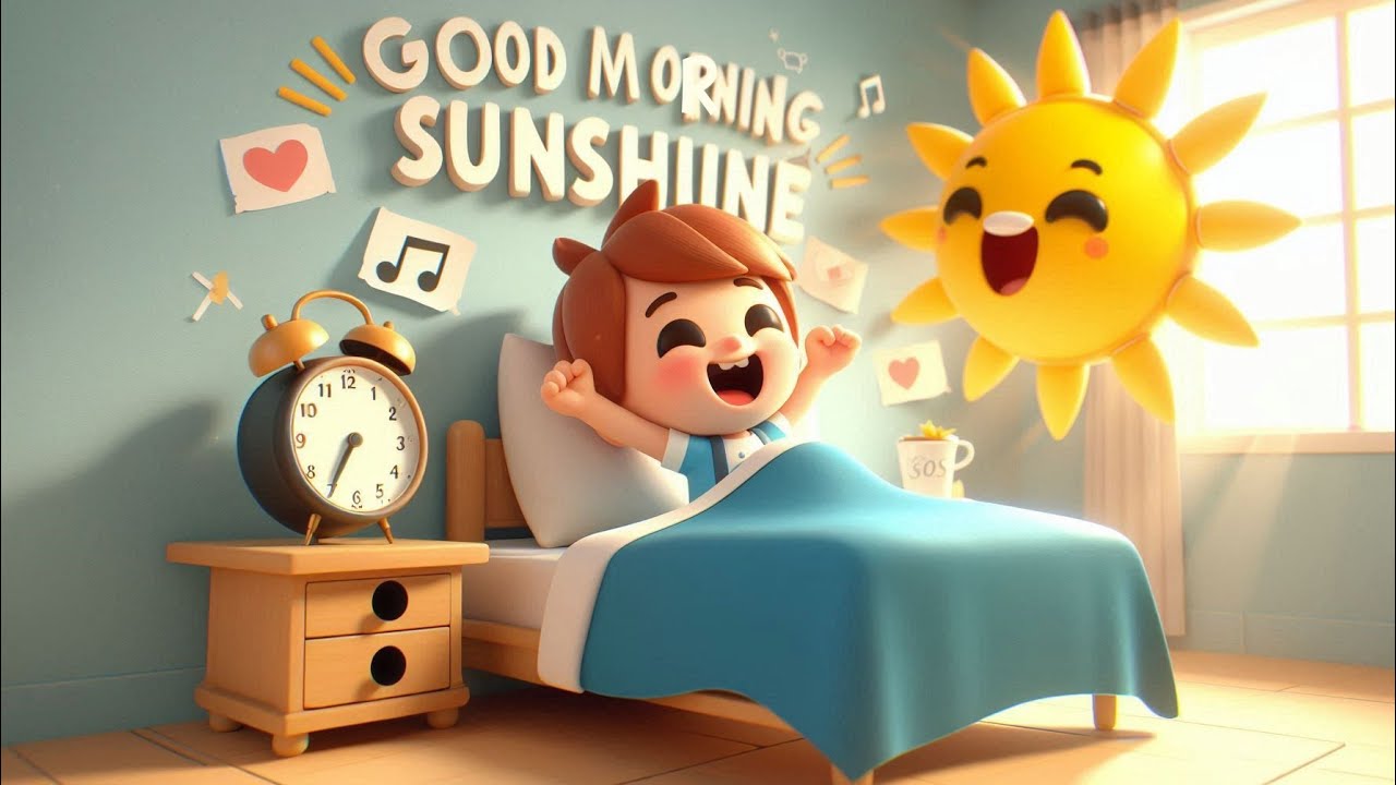 Good Morning Sunshine Song for Kids | Fun Nursery Rhyme for Children ...