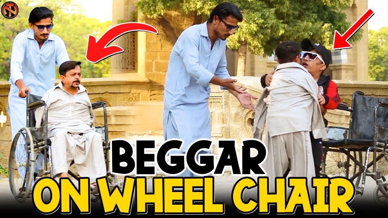 Beggar On Wheel Chair Prank - Funny Reactions | New talent - YouTube