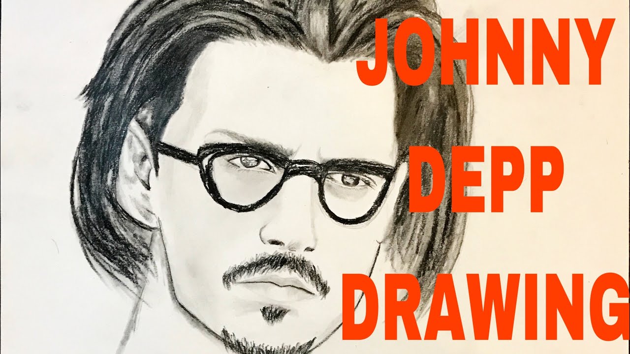 How to draw johnny depp ?Easy with this video !!! - YouTube