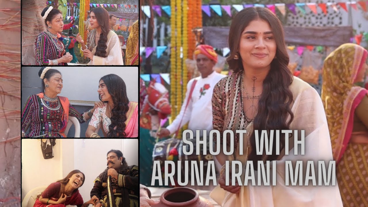 Shoot with Aruna irani mam | imlie | bts | Adrija Roy | #starplus # ...