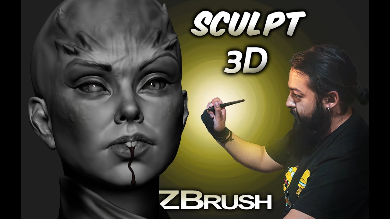 Sculpting 3D from 2D Sketch Timelapse- Full Process - YouTube