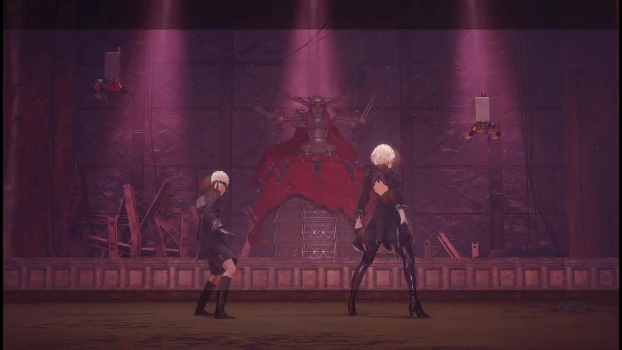 NieR : Automata BEAUVOIR Boss Battle Gameplay - YouTube