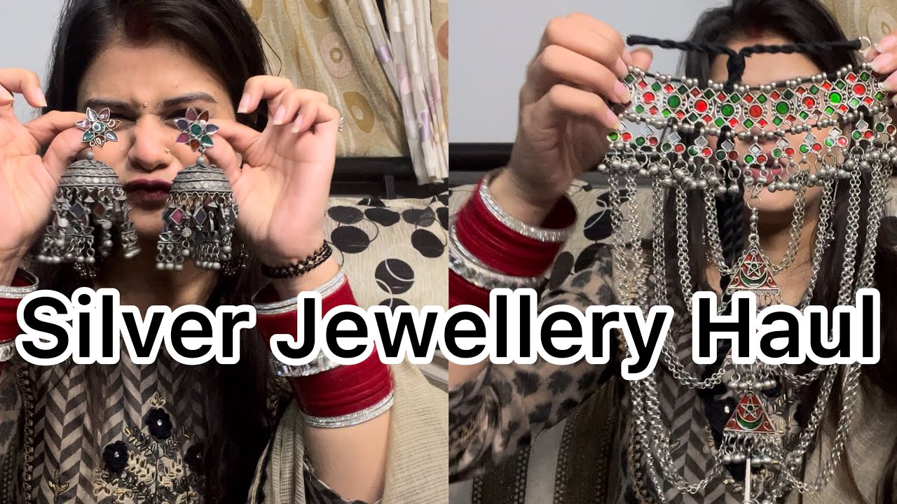 Silver Jewellery Haul | Favourites | Misha Sharma - YouTube