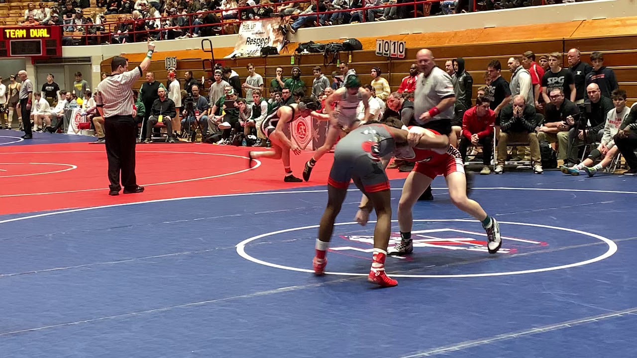 120 lbs State SF D1 Duals Bryce Allison, Elyria vs Manny Scordos ...