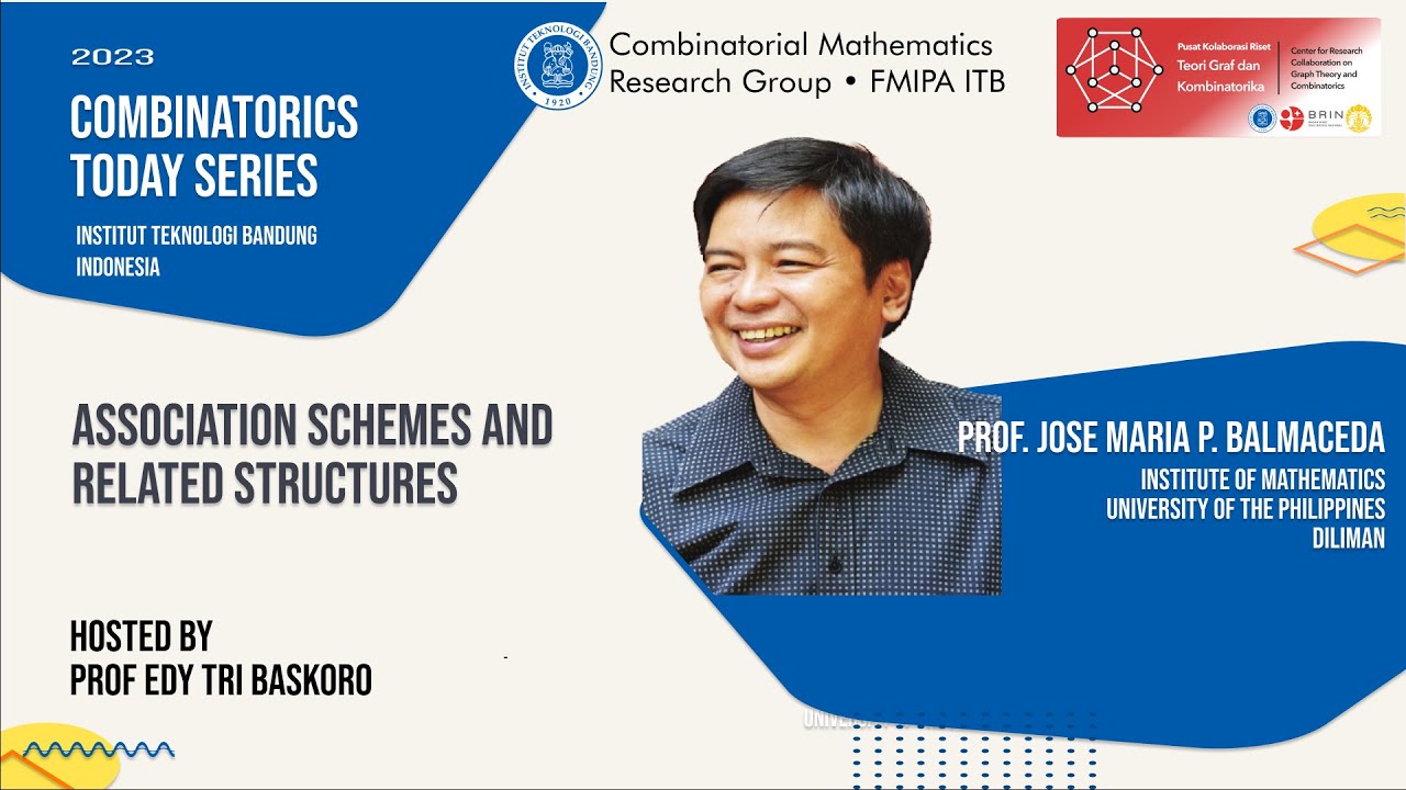 Combinatorics Today Series 2023 #7: Prof. Jose Maria P. Balmaceda - YouTube