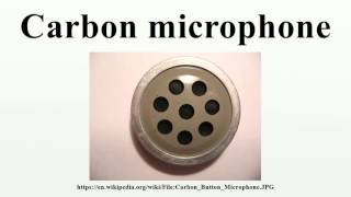 Thomas Edison Carbon Microphone