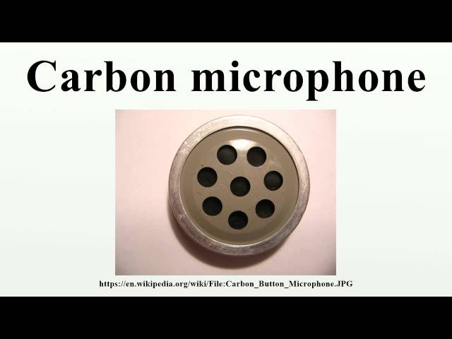 Thomas Edison Carbon Microphone