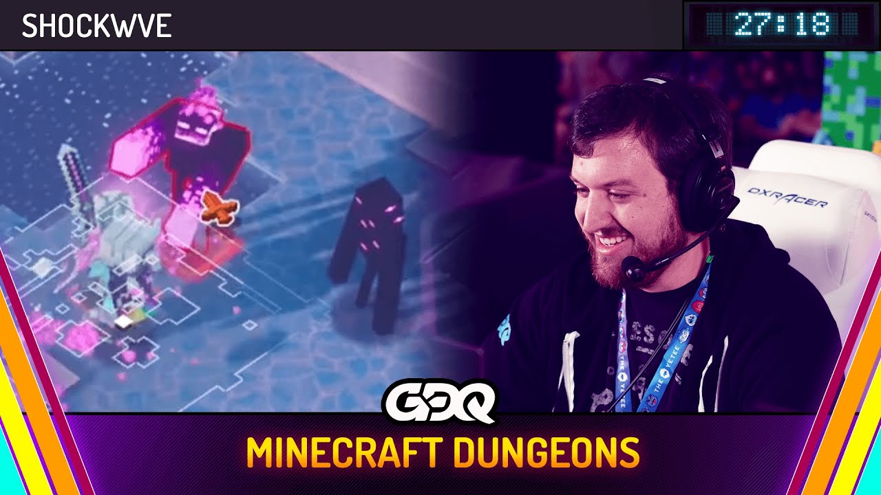 Minecraft Dungeons by Shockwve in 27:18 - Summer Games Done Quick 2024 ...