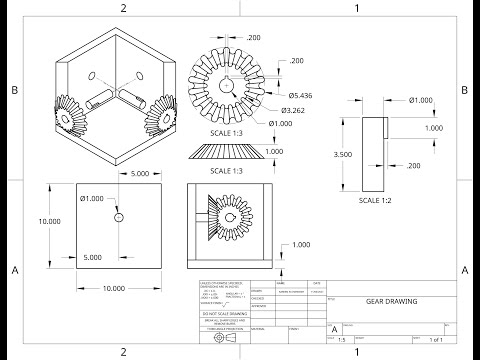 Drawing Tutorial - Engineering 107 - YouTube