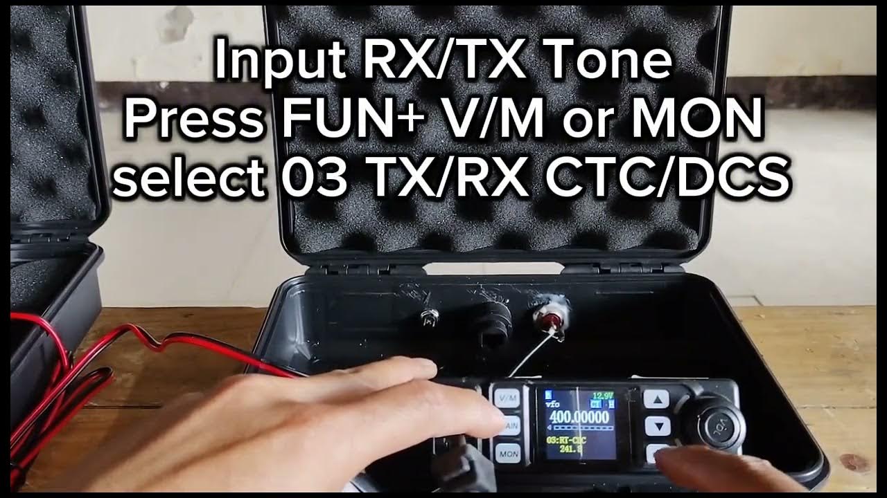 Cignus CG828 Mini manual programming #cignus radio - YouTube