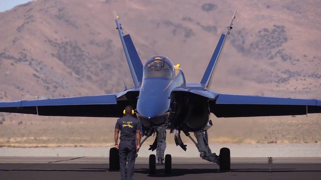Reno Air Races 2016 - Blue Angels Pre Flight - YouTube