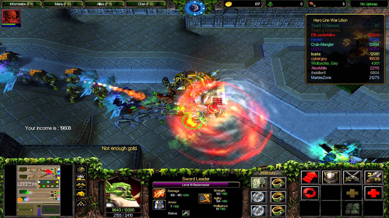 Warcraft 3 TFT - Hero Line Wars Lition #16 - YouTube