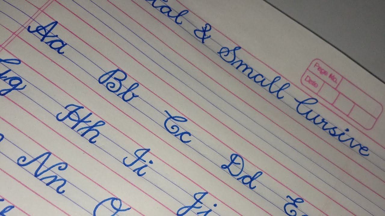How to write Capital and small cursive alphabets in beautiful ...