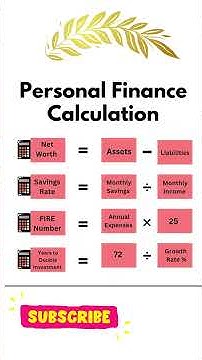 Personal finance calculator - YouTube