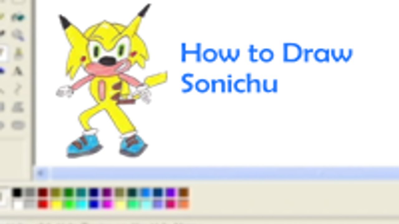 How to draw Sonichu - YouTube