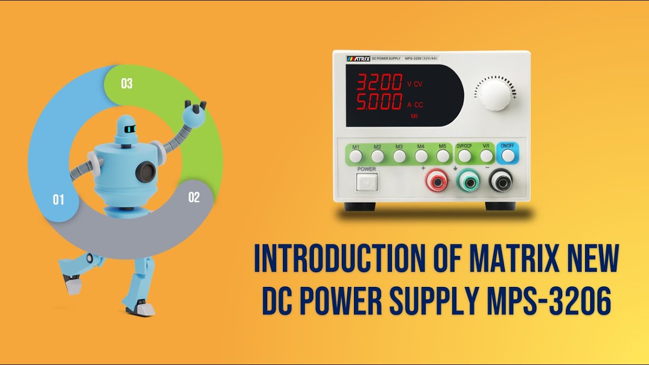 MATRIX MPS 3206 DC POWER SUPPLY, Ultra lightweight design - YouTube