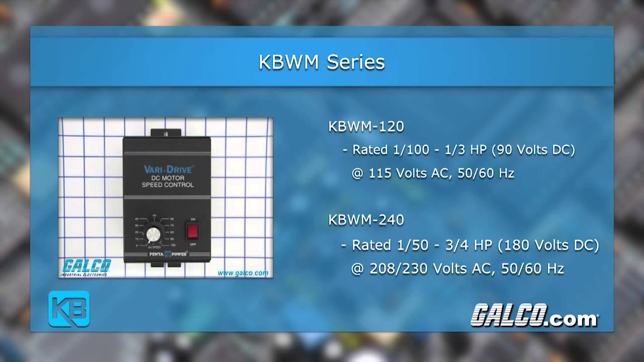 KB Electronics KBWM Series DC Drive Overview - YouTube