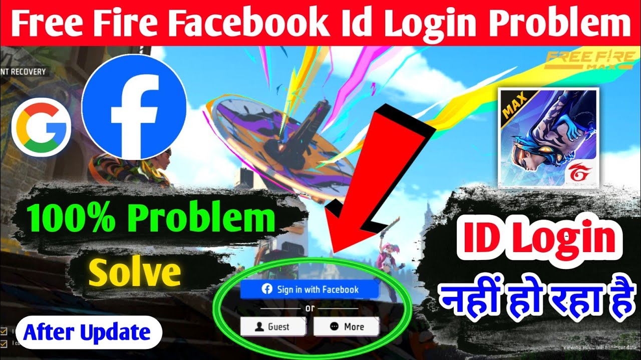 Free Fire Facebook Login Problem 2025 || FF Google Id Login Problem ...