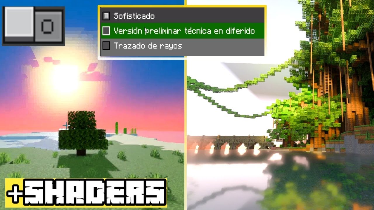 SHADERS GRAPHICS UPDATE AL FIN! minecraft bedrock 1.20.30.20 Como poner ...