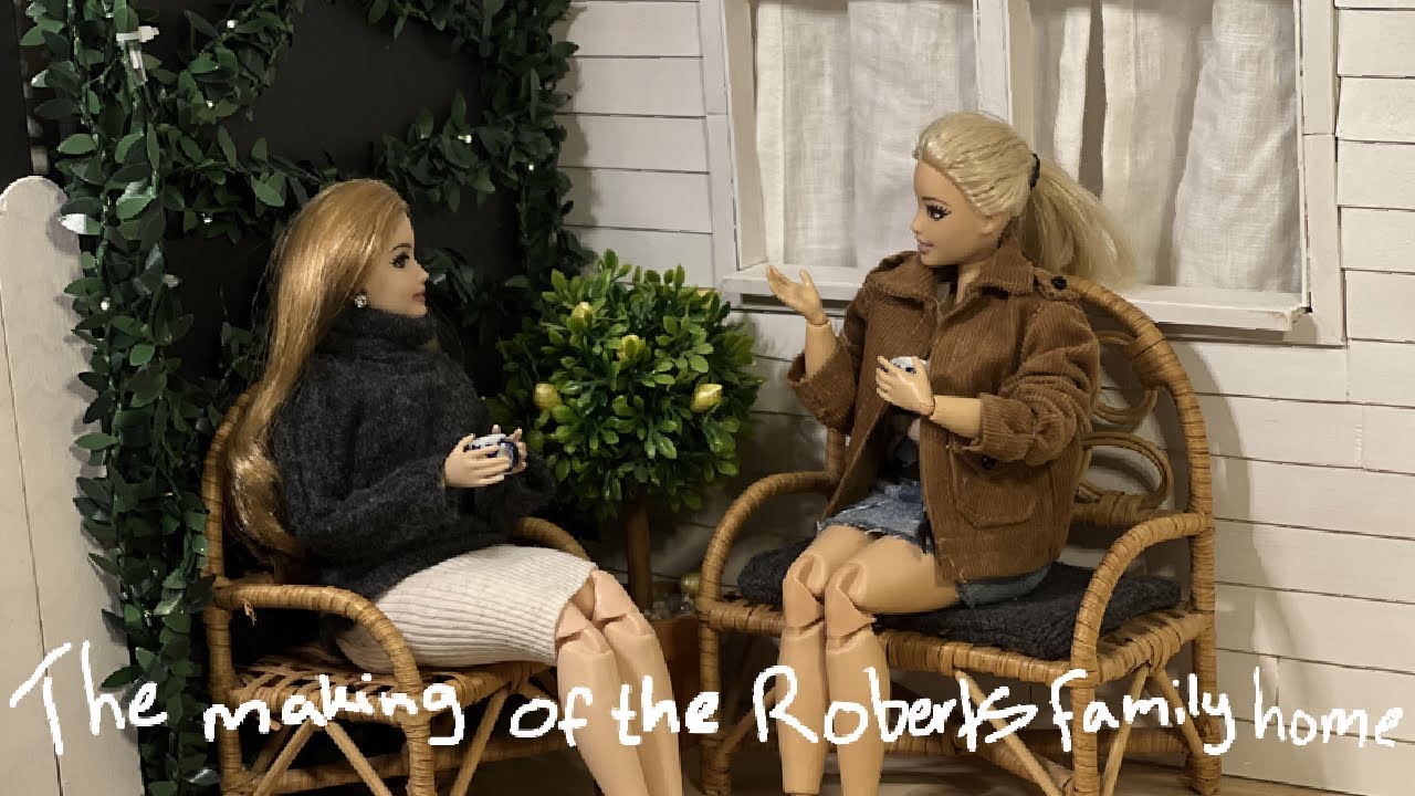 Barbie - The Making Of A Roombox Ep: 2 The Roberts Family Home DIY ...