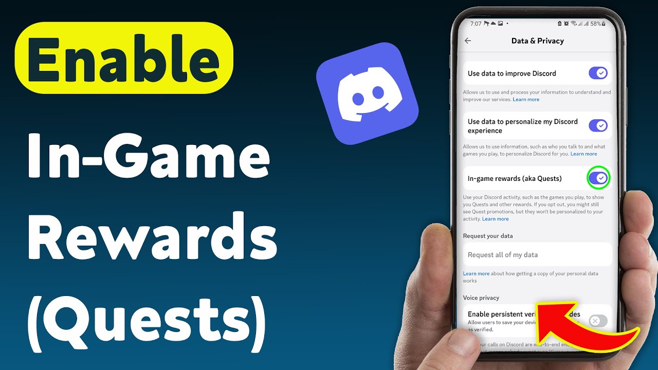 How To Enable In-Game Rewards (Quests) on Discord Mobile (Updated ...