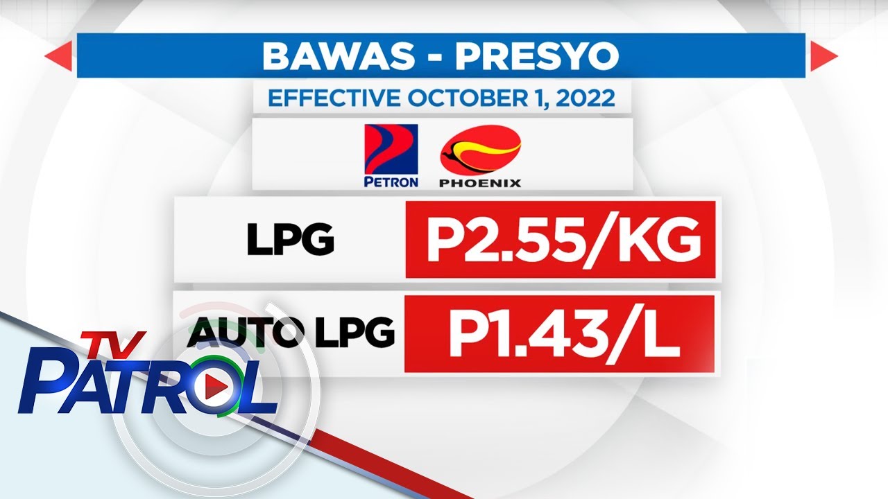 Presyo ng LPG at auto-LPG ng Petron may rollback | TV Patrol - YouTube