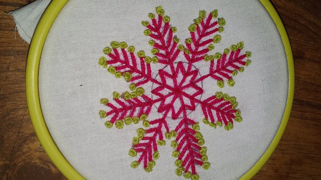 | hand embroidery design| easy needle embroidery| - YouTube