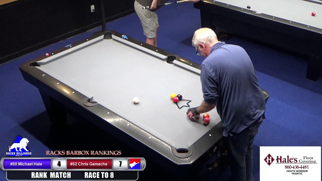 RANK MATCH 50 Michael Hale vs 52 Chris Gamache race to 8 - YouTube