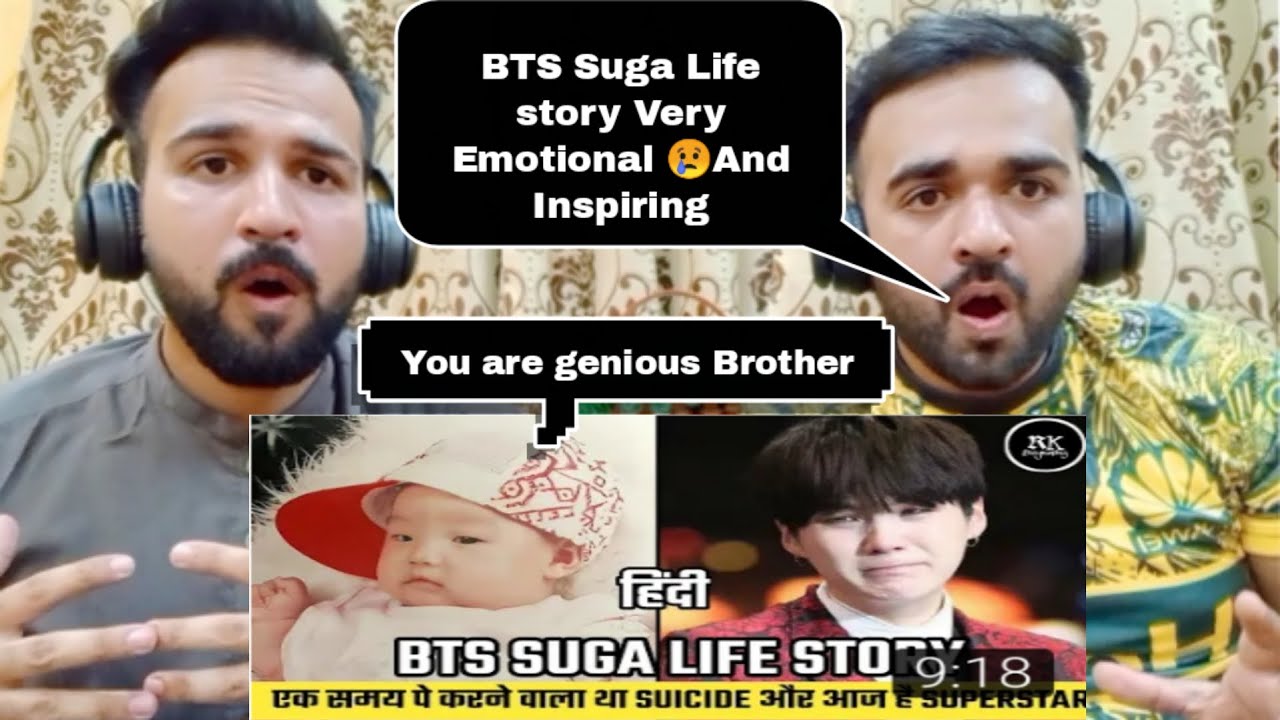 Pakistani reaction to BTS Suga Life story in hindi Motivational ...