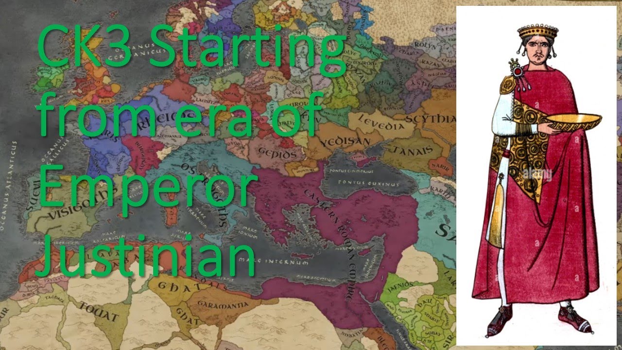 CK3 But it starts with Emperor Justinian Timelapse - YouTube