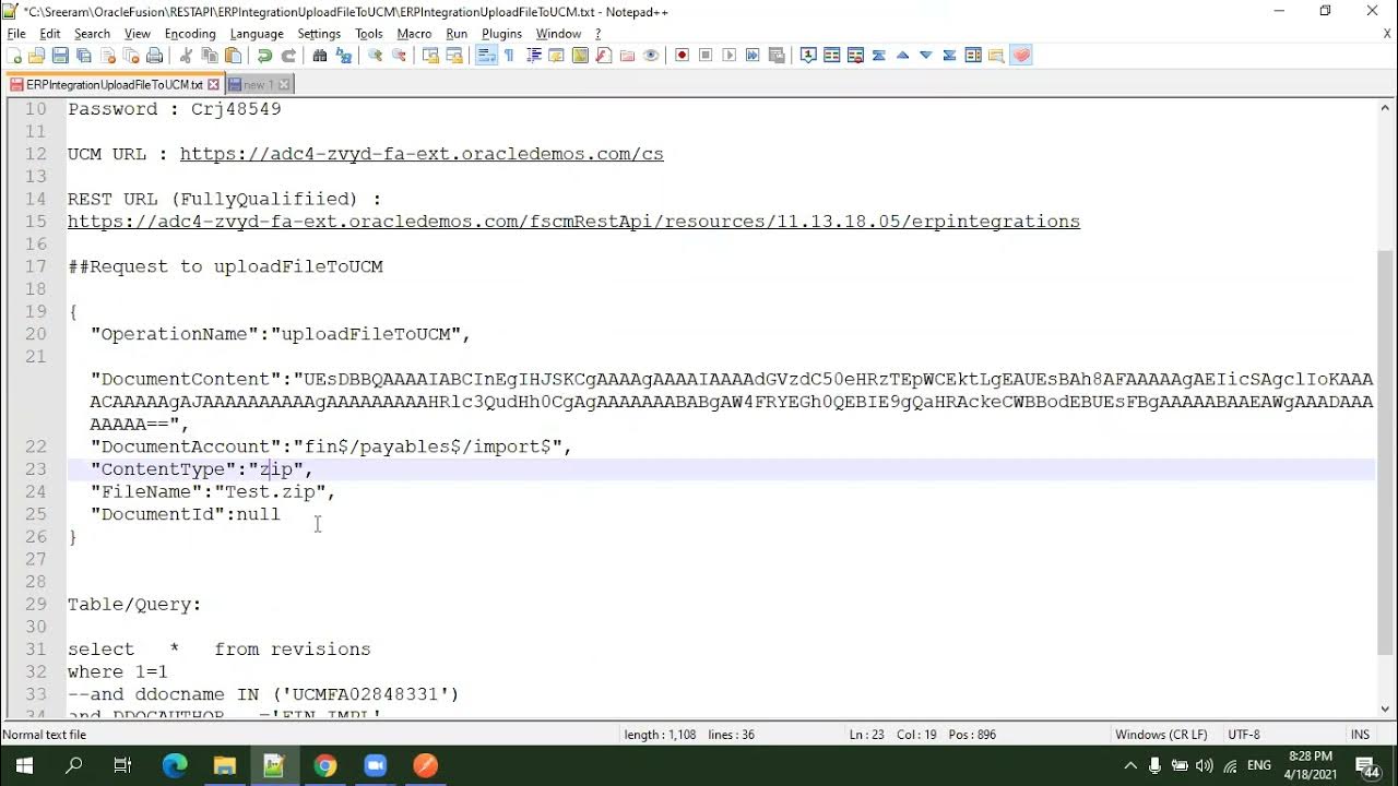 Oracle Cloud ERP - Upload File To UCM - Using REST API - YouTube