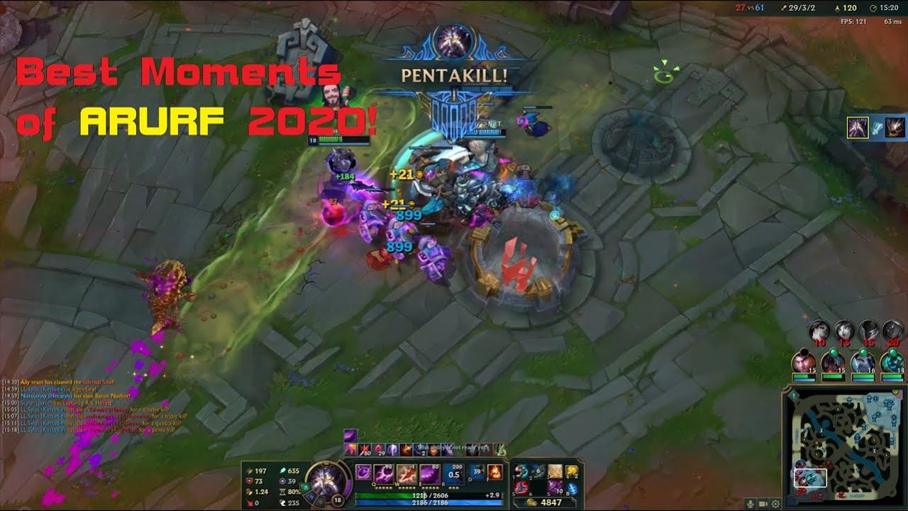 BEST "ARURF Plays and Pentakills" - URF is Back 2020 - YouTube