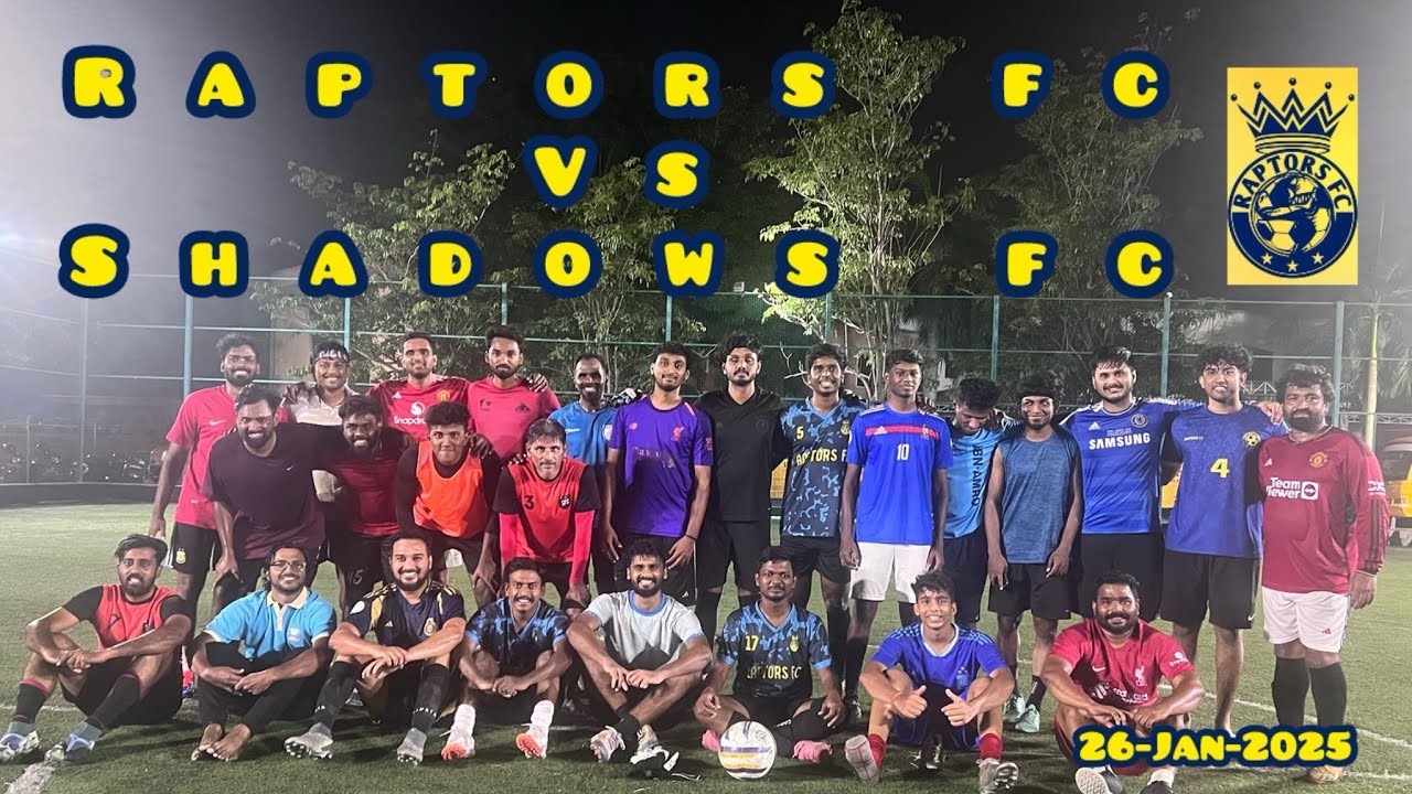 Raptors FC vs Shadows FC - 26-Jan-2025 - Game 5 - YouTube