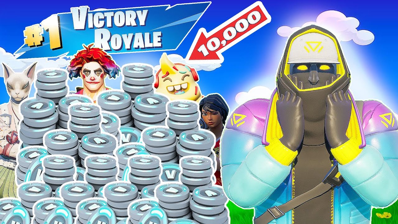 1 WIN = 2000 V Bucks Challenge With My Kids In Fortnite!!! - YouTube