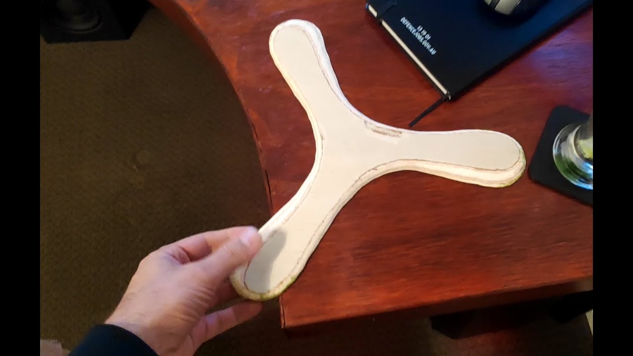 Making a tri-wing boomerang - YouTube