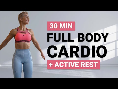 30 MIN FULL BODY CARDIO HIIT WORKOUT | + Active Rest | No Repeat | No Equipment | Fat Burning
