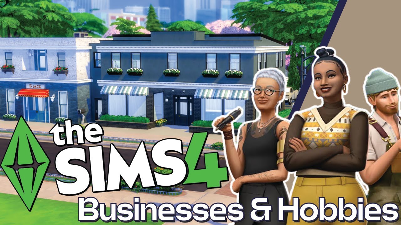 I built a home business lot for the upcoming pack! 💵🗄️| The Sims 4 ...
