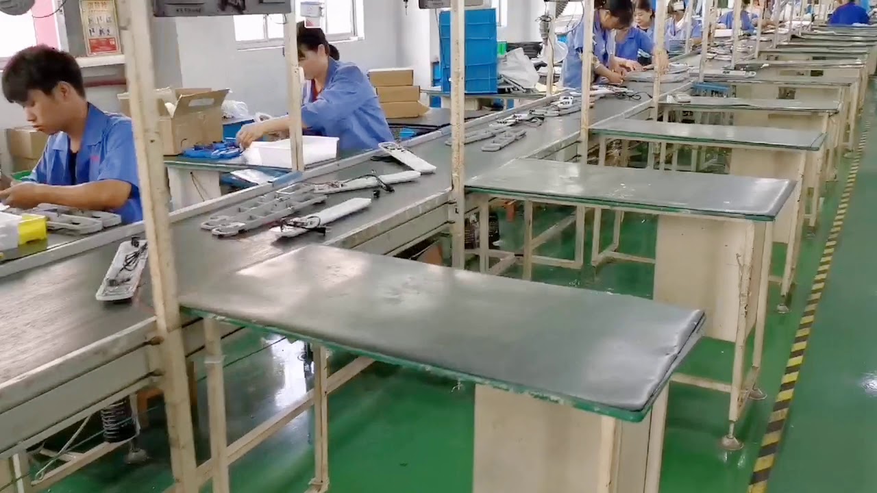 Production line of emergency light 4 - YouTube