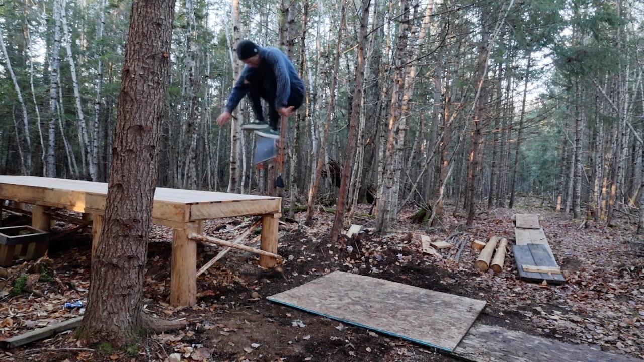 Skateboarding in the Forest ASMR (All Landed Tricks Down The Forest Gap ...