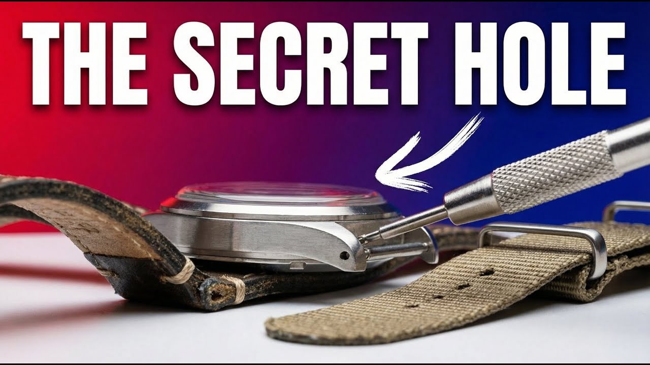 How To Change Watch Strap Drilled Lugs - YouTube