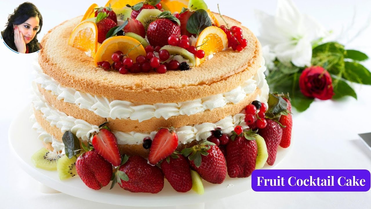 Easy 3 Ingredient Fruit Cocktail Cake Recipe - YouTube