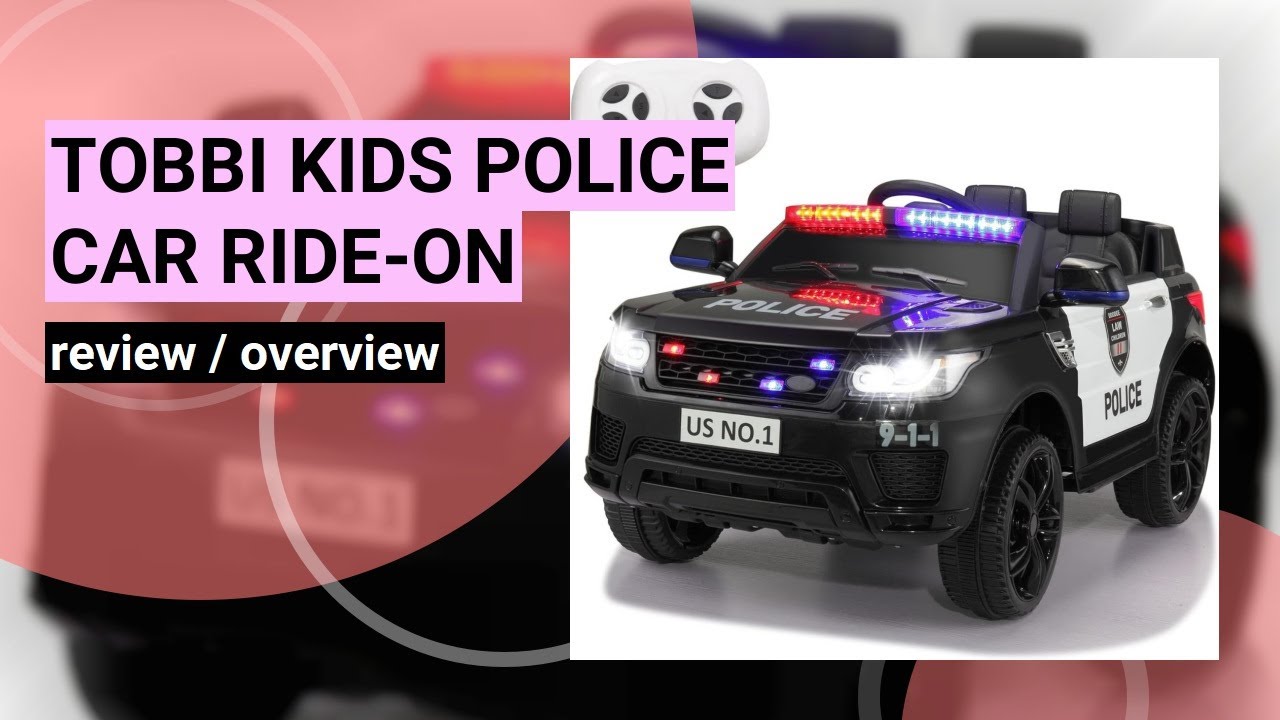 TOBBI Police Car Ride-On for Kids: In-Depth Review & Features - YouTube